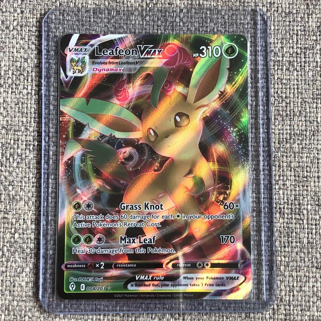Leafeon VMAX - 8/203, Hobbies & Toys, Toys & Games on Carousell