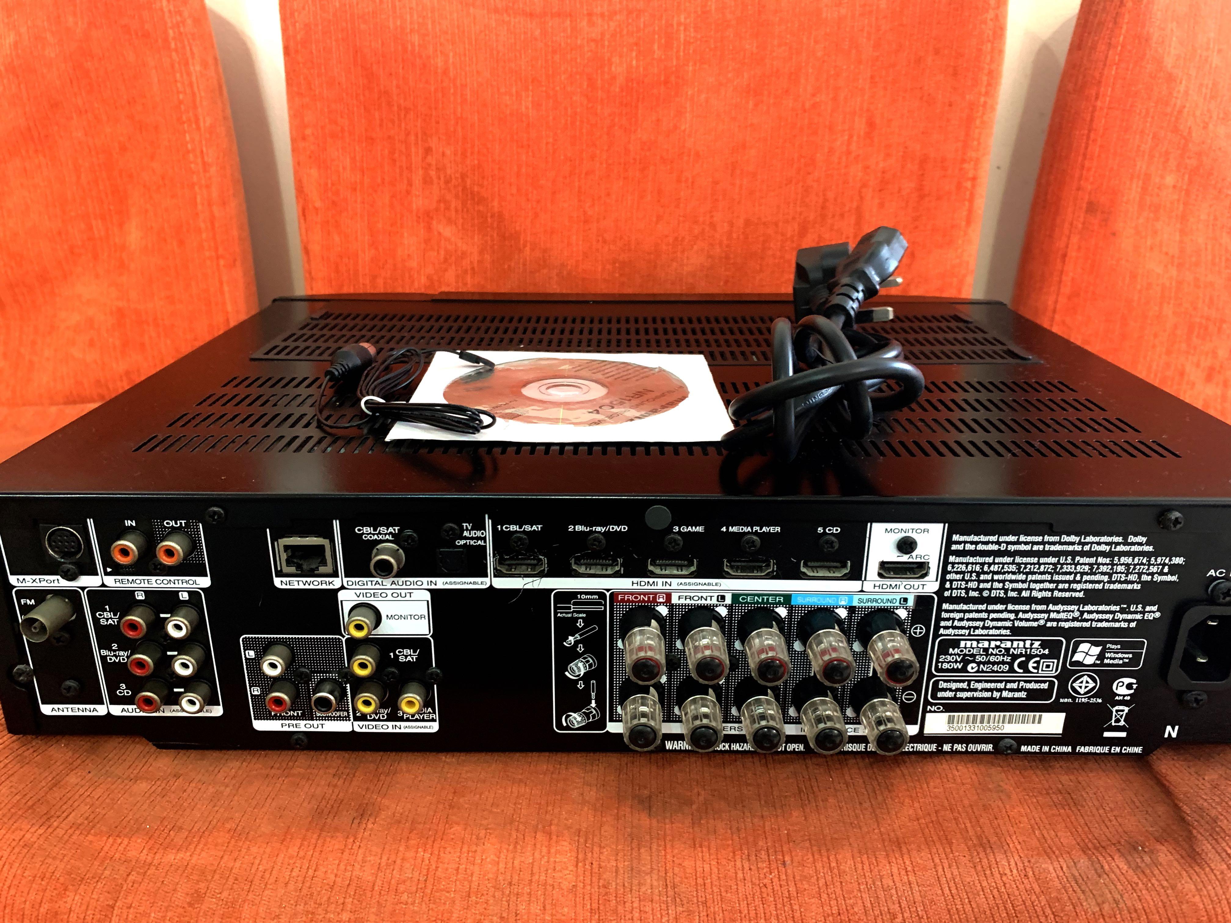 Marantz NR1504 Network Streaming Airplay Spotify built-in AV Receiver, Audio, Soundbars ...