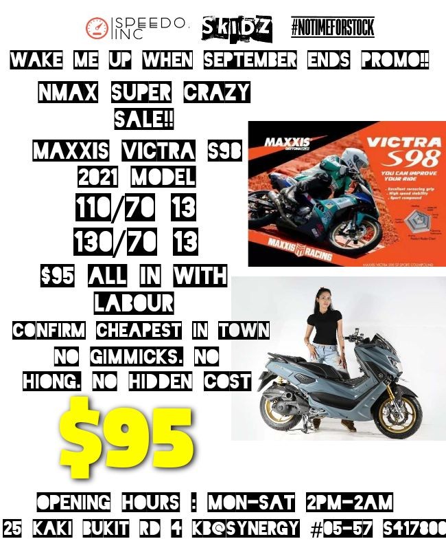 Maxxis Victra S98 ST for Nmax/Nmax 2021, Motorcycles, Motorcycle ...