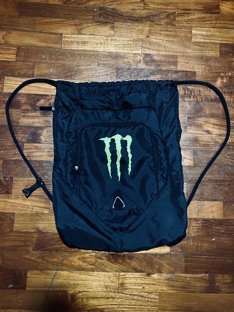 Monster Energy Drawstring bag, Men's Fashion, Bags, Backpacks on Carousell