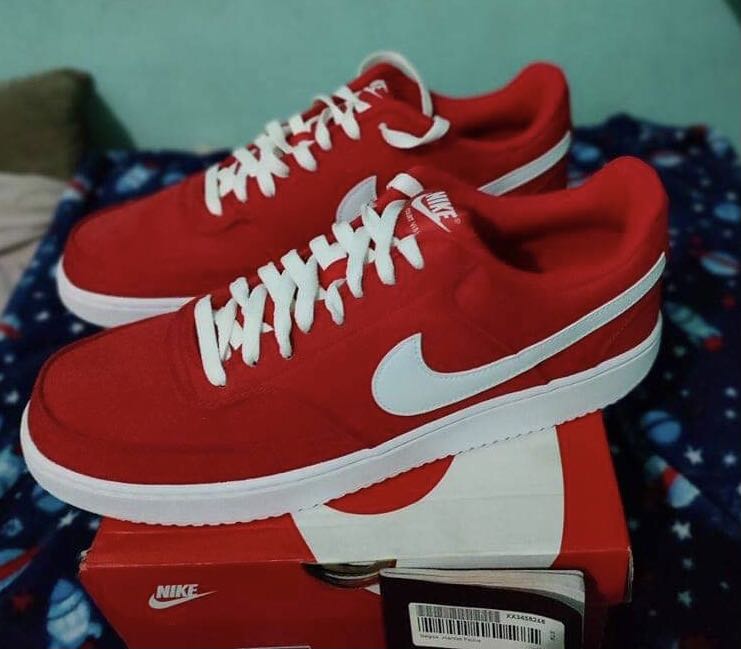 Nike court vision university red, Men's Fashion, Footwear, Sneakers on ...