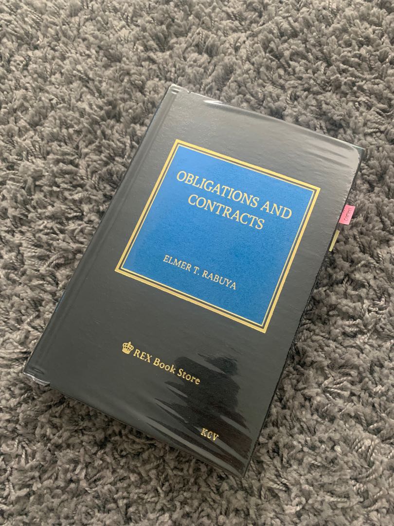 Obligations and Contracts - Rabuya, Hobbies & Toys, Books & Magazines ...