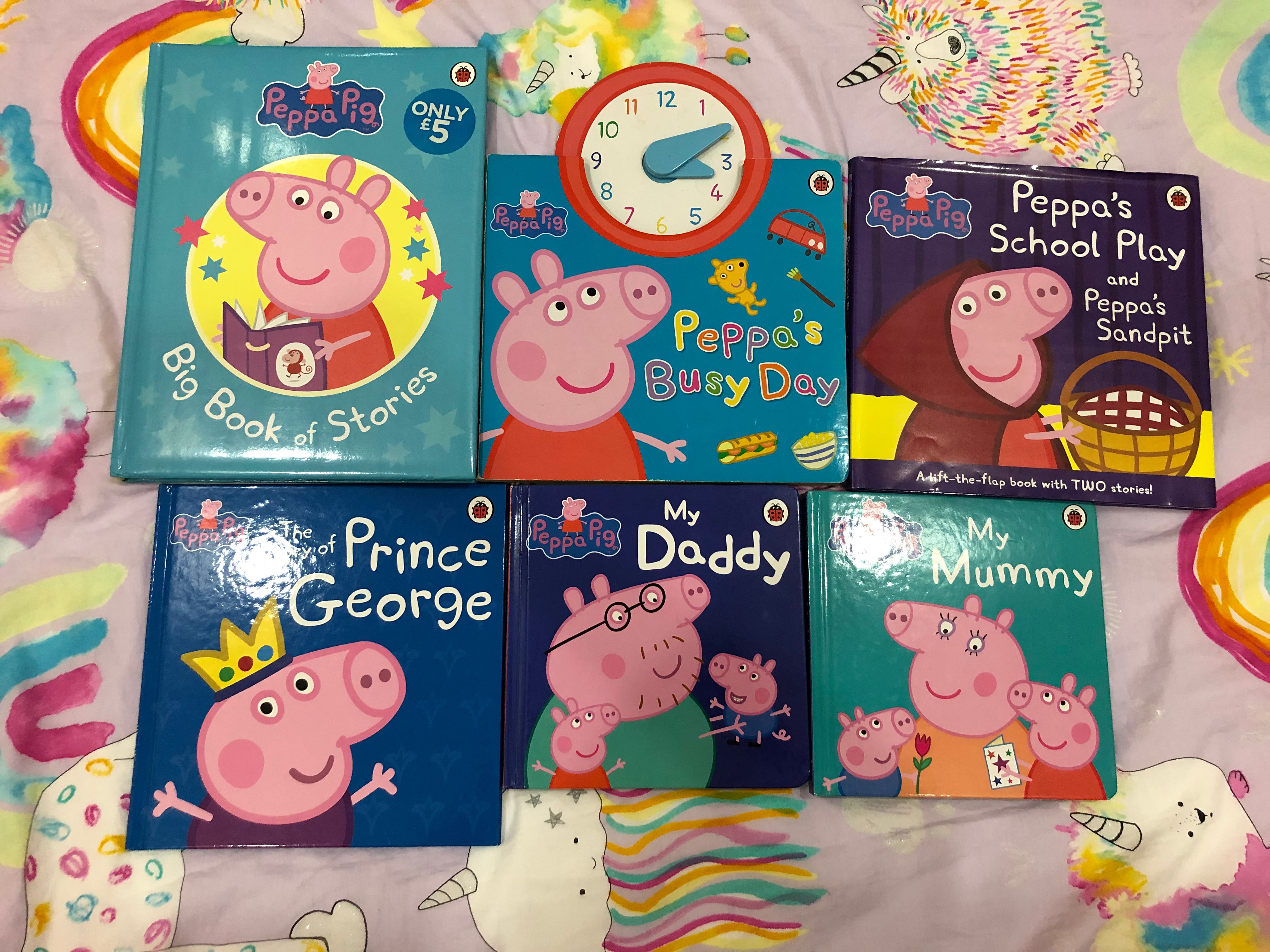 Peppa Pig - set of 6 books, Hobbies & Toys, Books & Magazines, Children ...