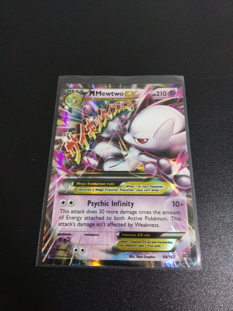 Pokemon TCG Mega Mewtwo EX Ultra Rare - XY Breakthrough, Hobbies & Toys ...