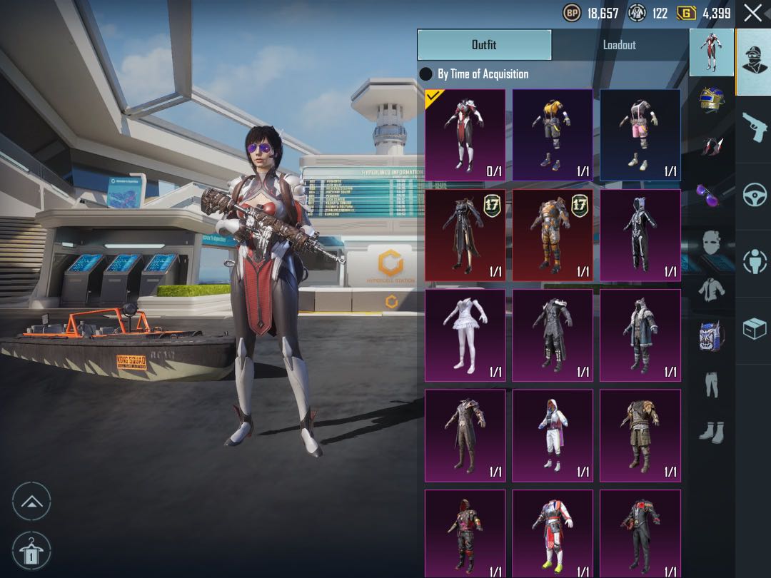 PUBG account : Kong M4 , Kong boat , Godzilla buggy , character- Sara ...