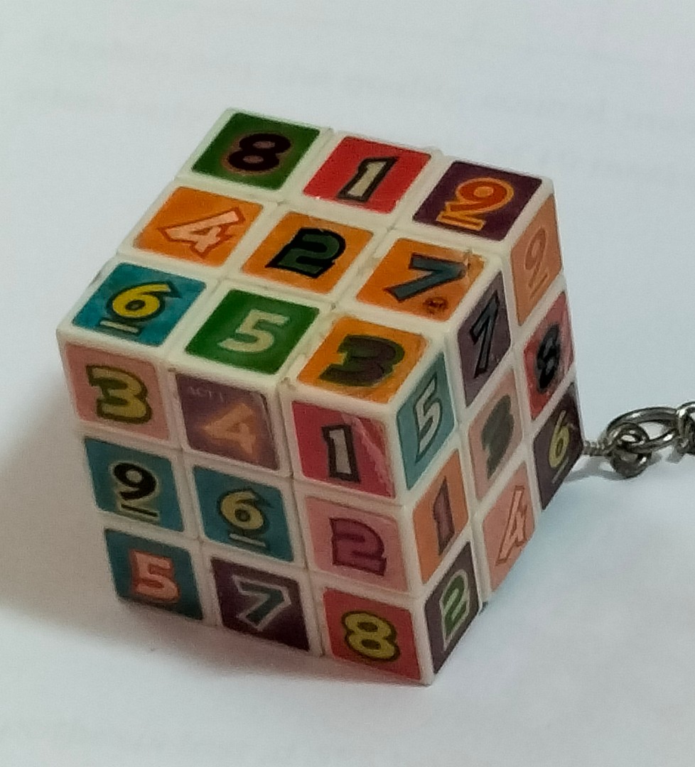 Rare Sudoku Rubik's Cube with Keychain, Hobbies & Toys, Toys & Games on ...
