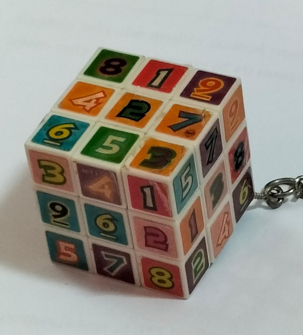 Rare Sudoku Rubik's Cube with Keychain, Hobbies & Toys, Toys & Games on ...