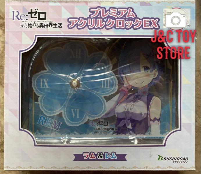 Re:Zero Rem Ram Clock, Hobbies & Toys, Toys & Games on Carousell