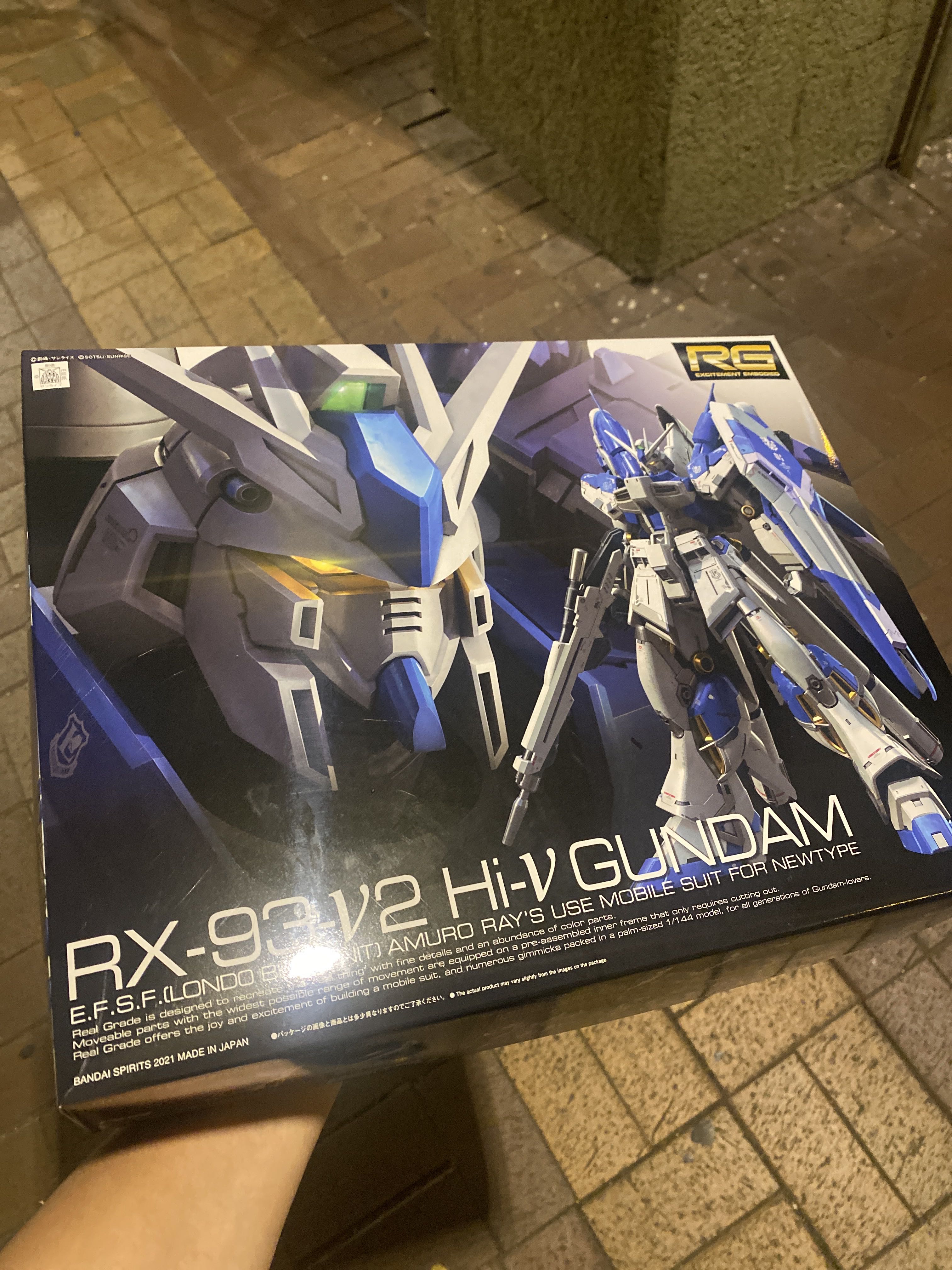 全新RG 普通版 RG36 RX-93-ν-2 Hi-ν高達, 興趣及遊戲, 玩具 & 遊戲類 - Carousell