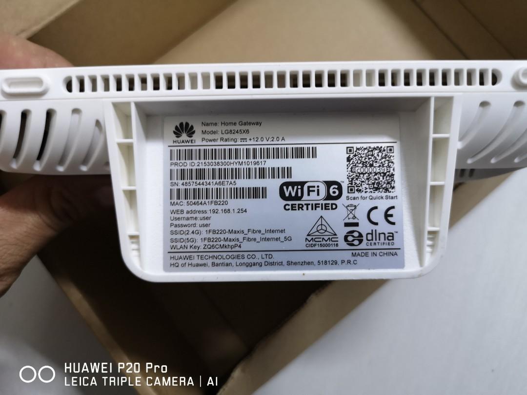 Router maxis wifi 6, Computers & Tech, Parts & Accessories, Networking ...