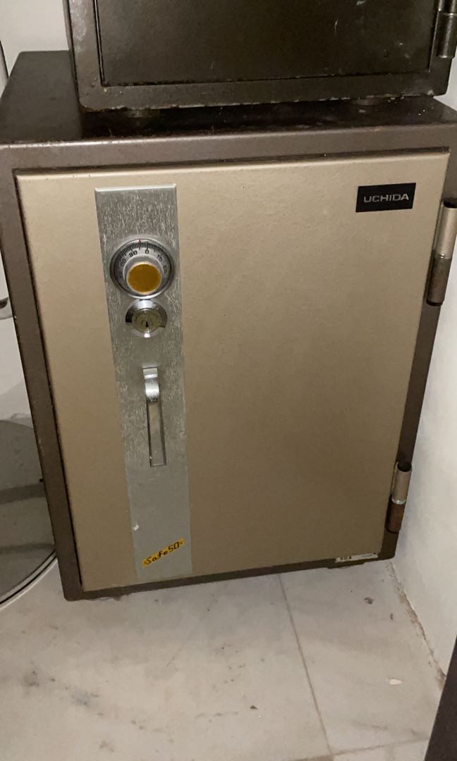 Solid Traditional Safe with key & PIN., Furniture & Home Living ...