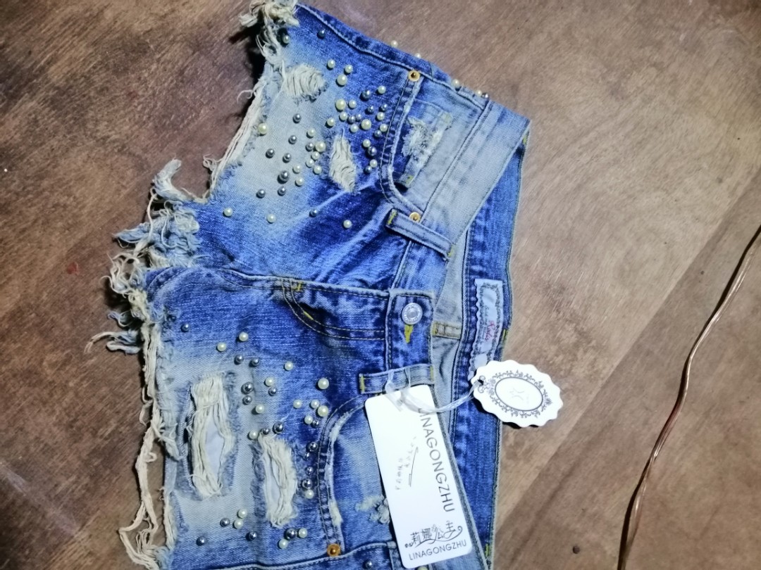 Sexy maong short, Women's Fashion, Undergarments & Loungewear on Carousell