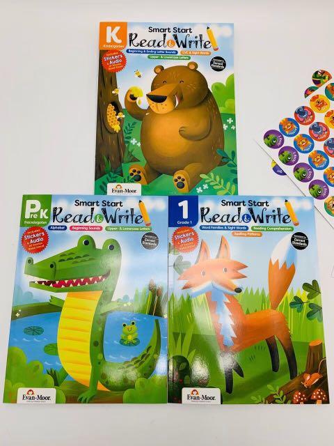(包SF)Smart Start Read Write PreK-1 Evan Moor, 興趣及遊戲, 書本 & 文具, 小朋友書 - Carousell