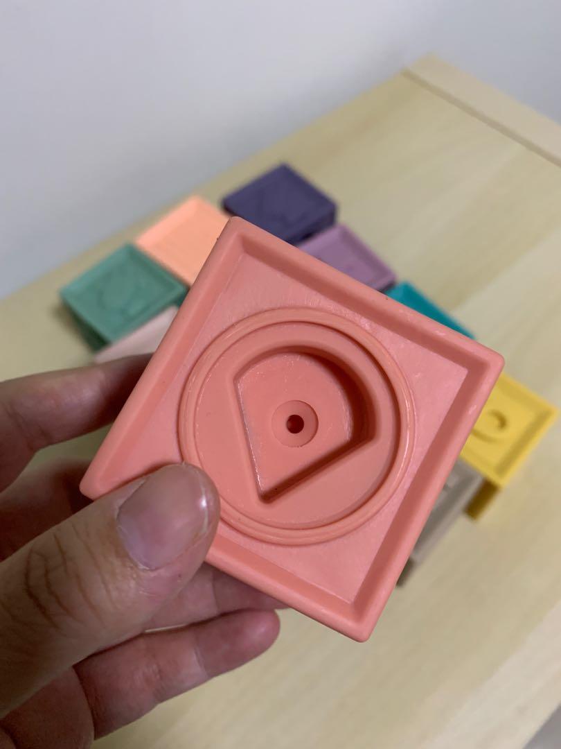 Silicon blocks stackable with numbers, animals, patterns, Babies & Kids ...