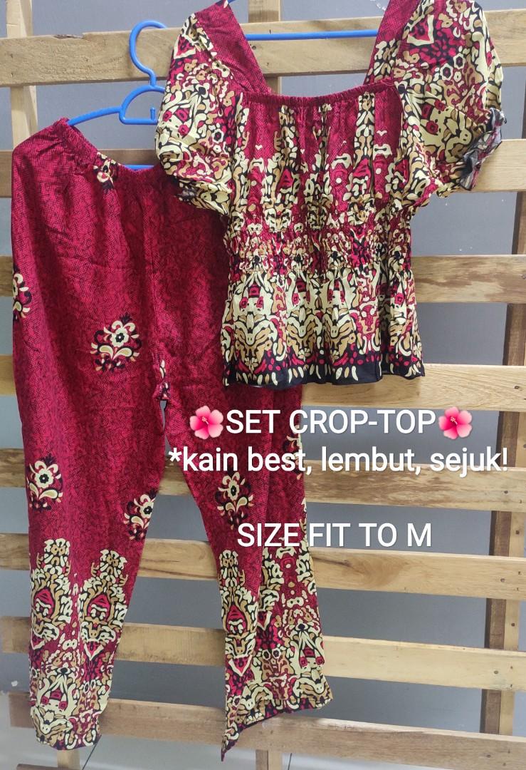 Simple Beach Crop Top Set Womens Fashion Tops Other Tops On Carousell