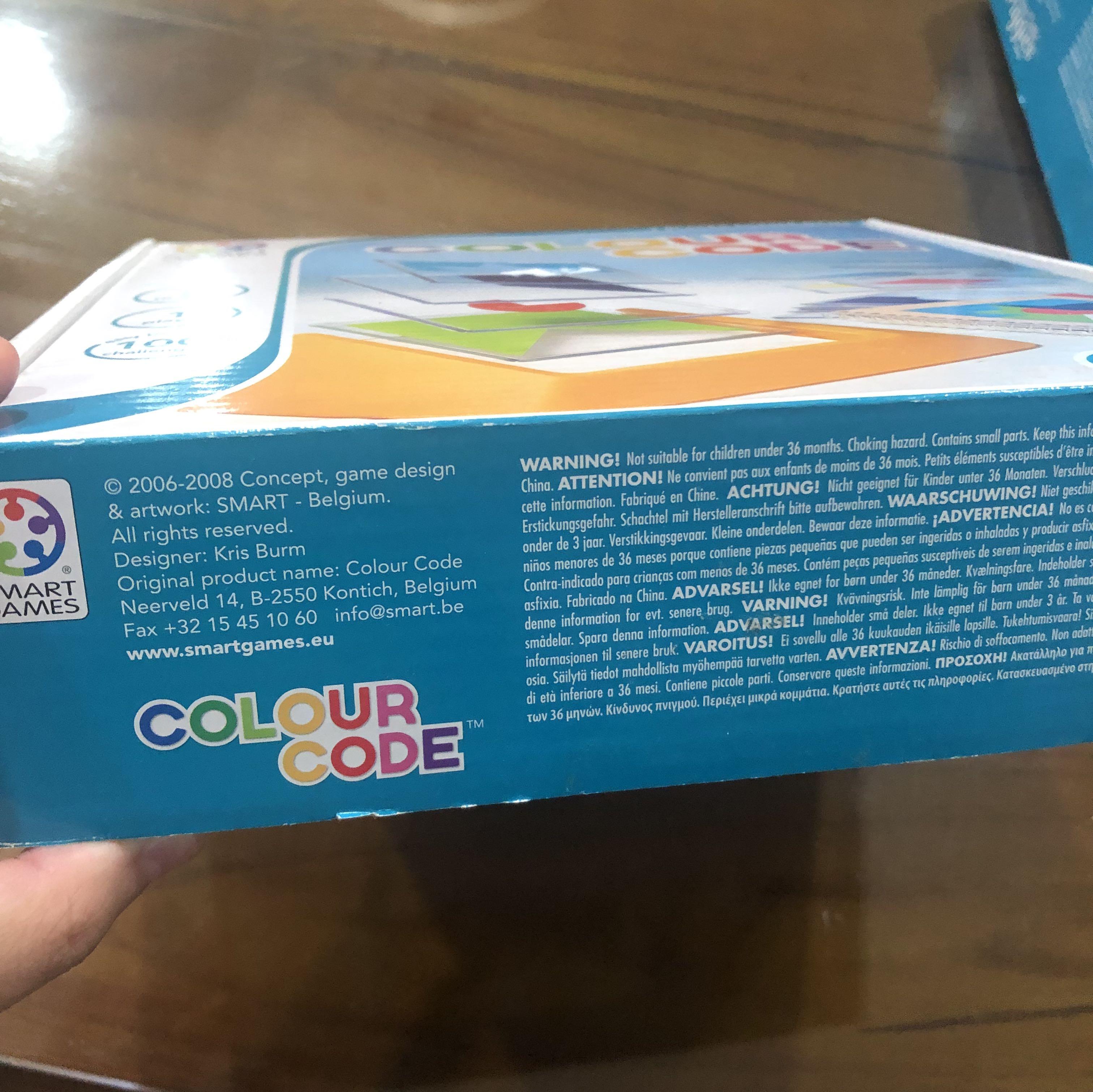 Smart Games Colour Code puzzle SmartGames, Hobbies & Toys, Toys & Games ...