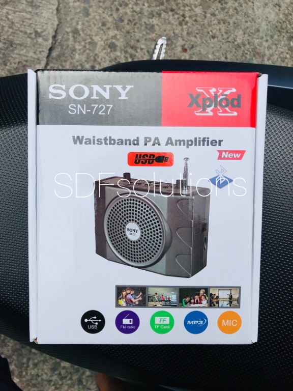 Sony SN-727 Lapel Waistband PA Amplifier with bluetooth, Computers ...