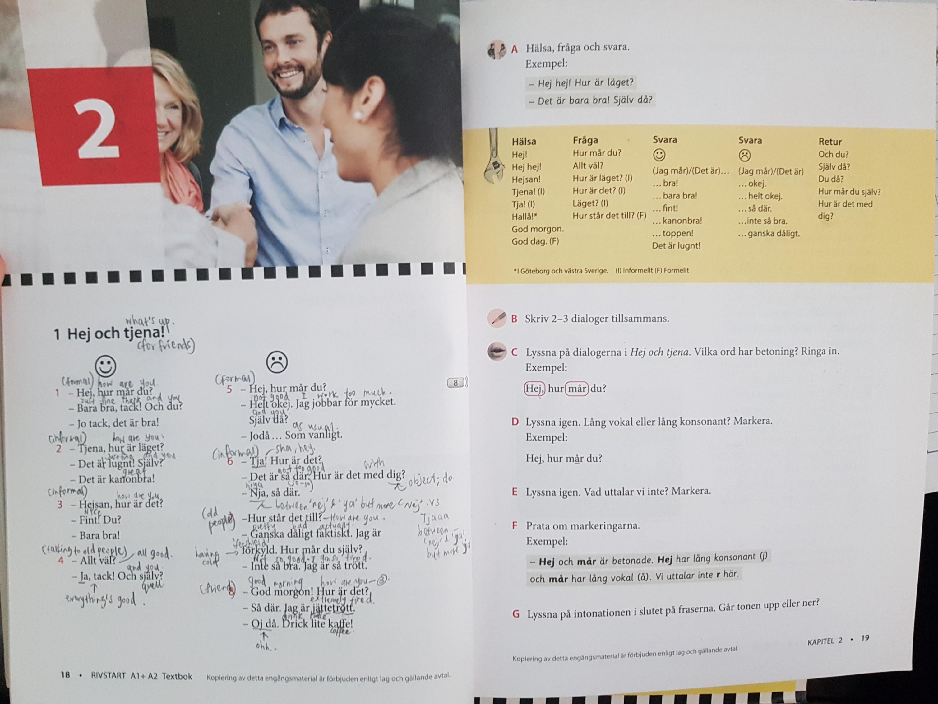 Swedish Language Textbook and Workbook Level 1, Hobbies & Toys, Books ...