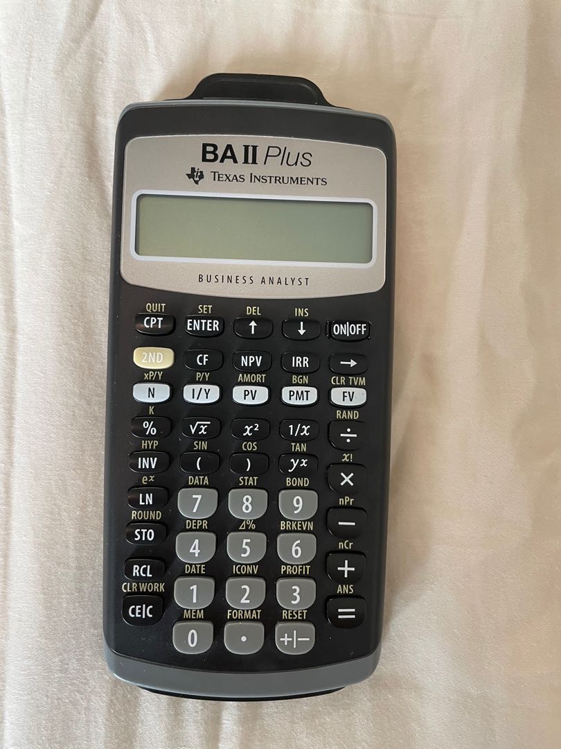 Texas Instruments BAII Plus, Hobbies & Toys, Stationery & Craft ...
