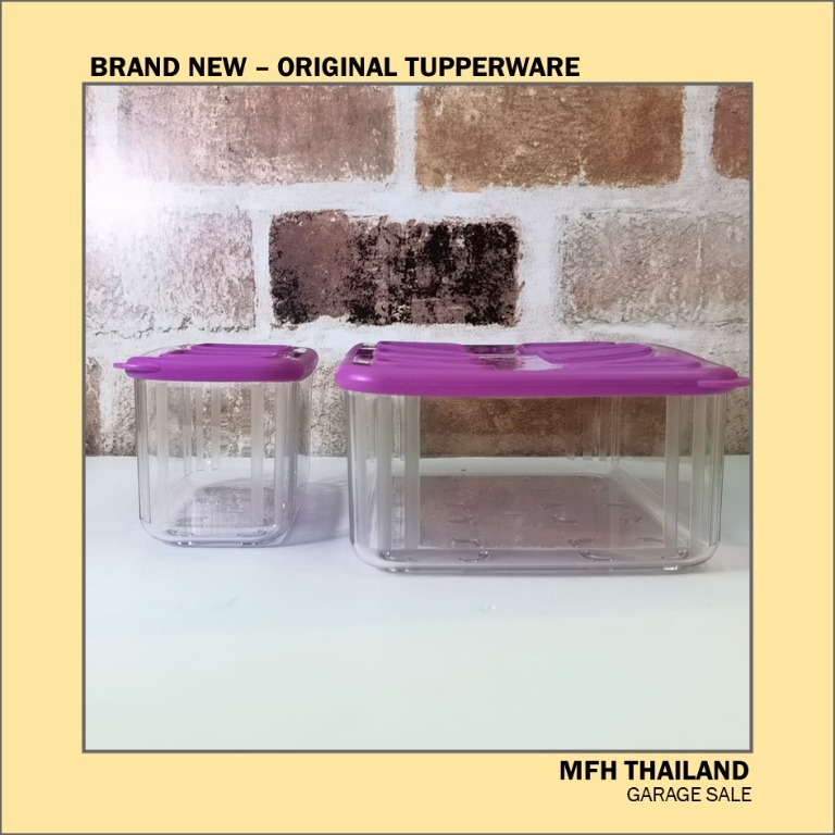Tupperware rectangle containers (Set of 2), Furniture & Home Living ...