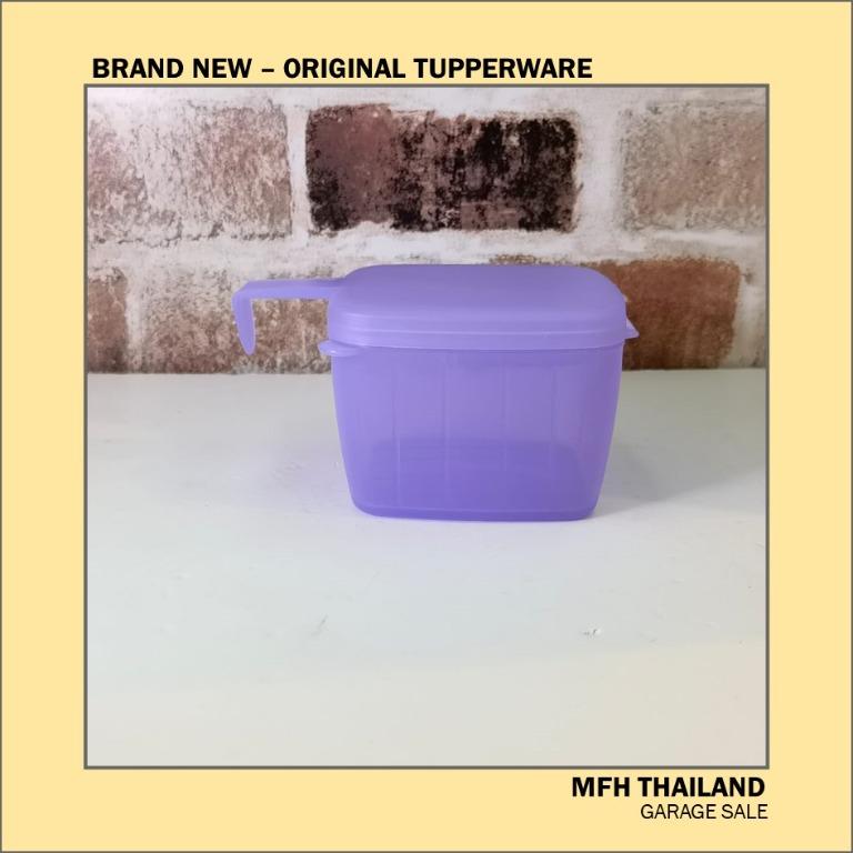 Tupperware Square container with attached lid, Furniture & Home Living ...