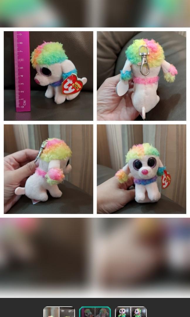 Ty rainbow poodle, Hobbies & Toys, Toys & Games on Carousell