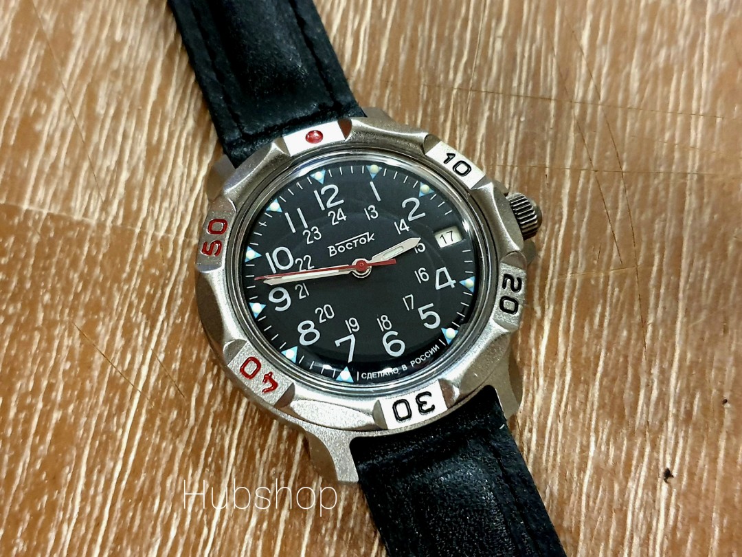 Vostok Komandirskie Military Mechanical Field Watch. Coated with ...