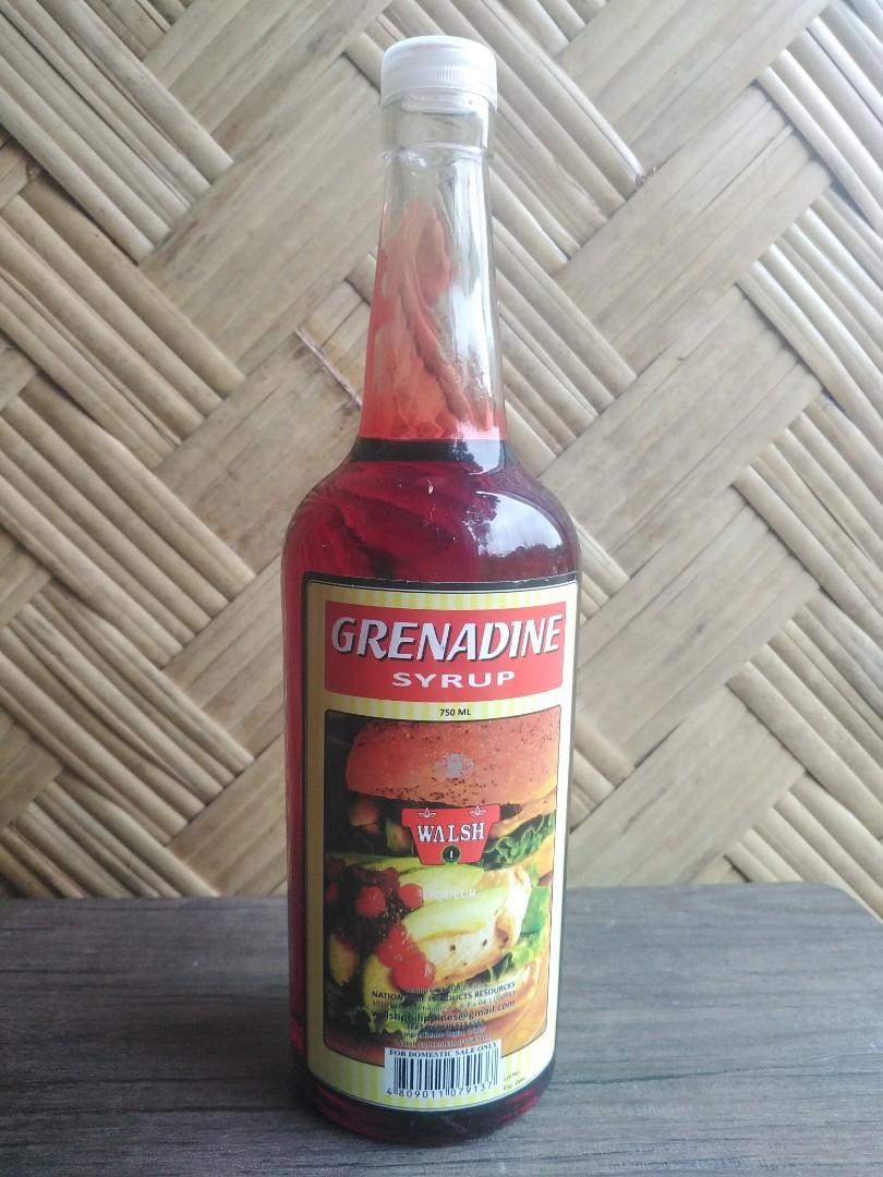 Walsh Grenadine Syrup, Food & Drinks, Beverages on Carousell