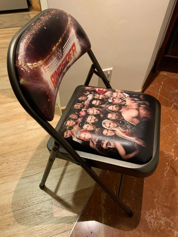 WWE PPV Ringsider Chair (SGD 150), Furniture & Home Living, Furniture ...
