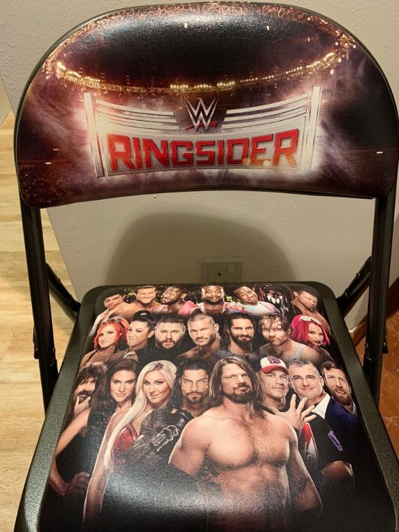 WWE PPV Ringsider Chair (SGD 150), Furniture & Home Living, Furniture ...