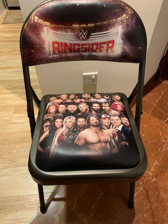 WWE PPV Ringsider Chair (SGD 150), Furniture & Home Living, Furniture ...