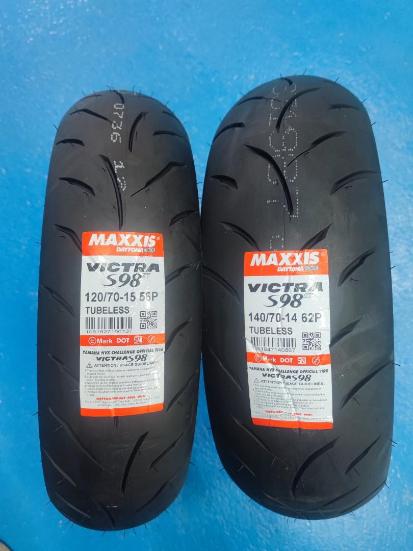 Xmax Maxxis S98st Tyre, Motorcycles, Motorcycle Accessories on Carousell
