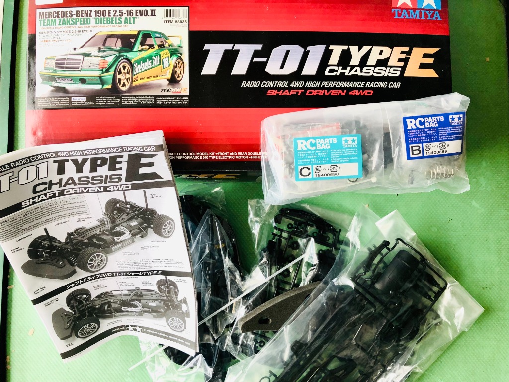 搖控車 田宮 tamiya tt01 type-e chassis 淨車架 全新齊件, 興趣及遊戲, 玩具 & 遊戲類 - Carousell