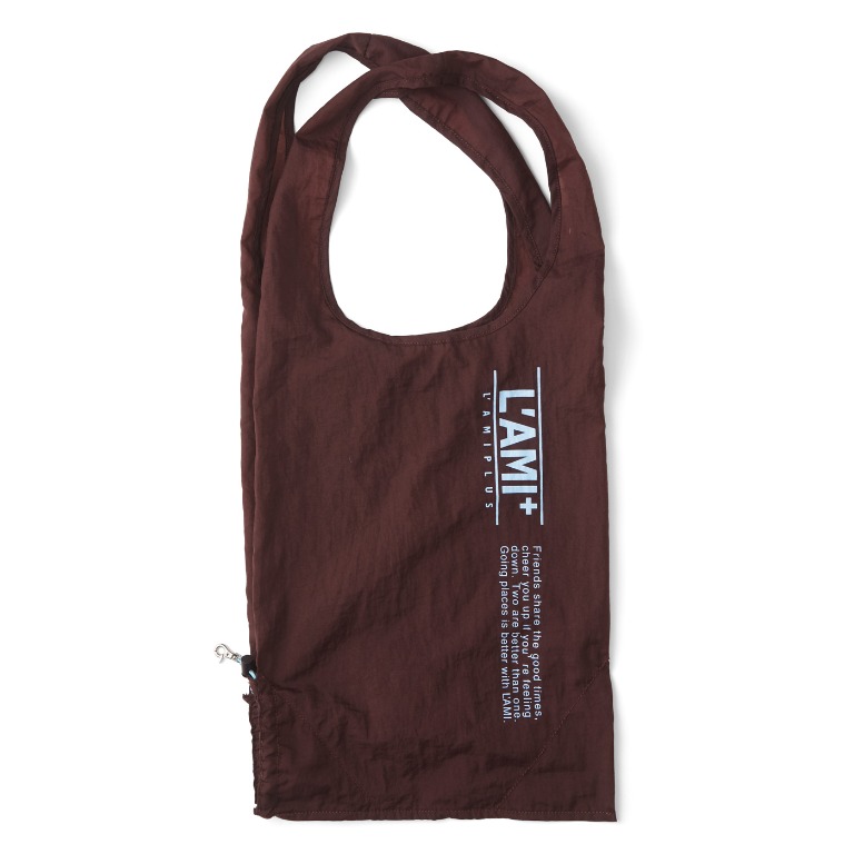 日本 LAMI 深啡色尼龍布 可摺疊 輕量 手挽袋, 女裝, 手袋及銀包, Tote Bags - Carousell