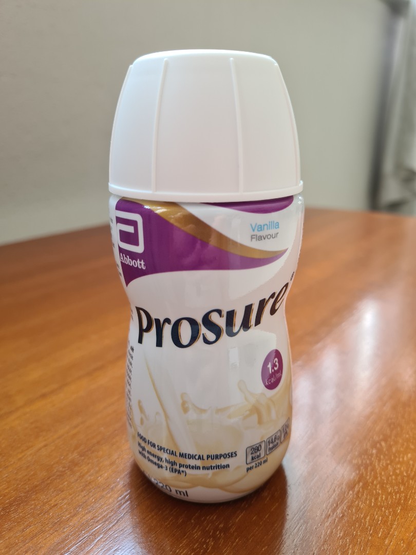 Abbott prosure vanilla 220ml Carton sale x30 bottle, Food & Drinks ...