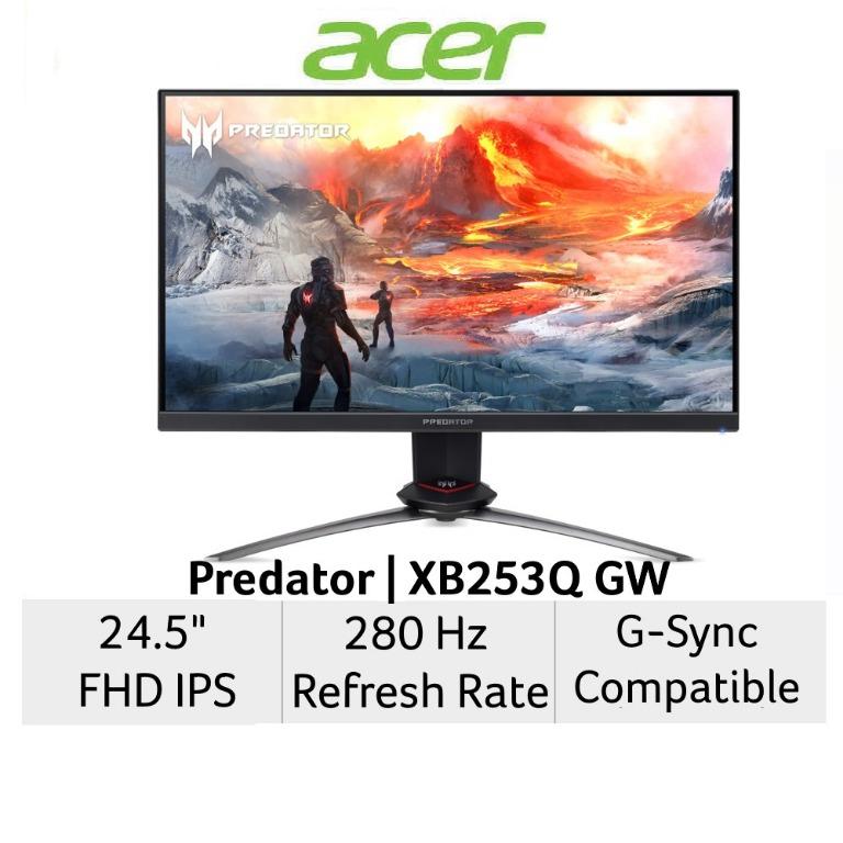 Acer Predator XB253Q GW 280hz Gaming Monitor, Computers & Tech, Parts ...
