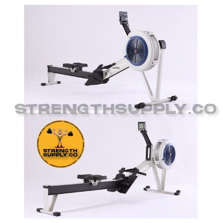 Air Rower Rowing Machine Cardio Foldable Adjustable Dynamic Air ...