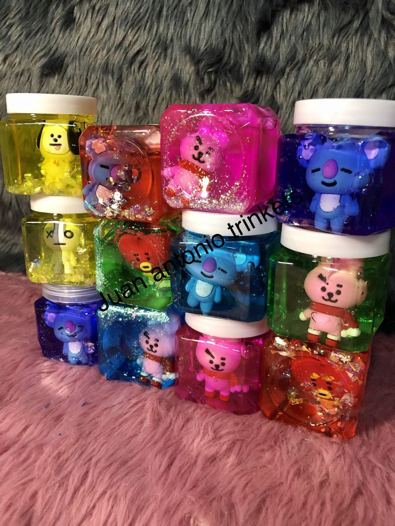 BT21/BTS Glitter Mud Slime, Hobbies & Toys, Toys & Games on Carousell