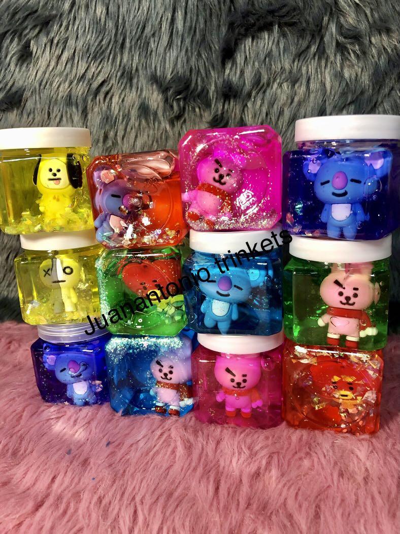 BT21/BTS Glitter Mud Slime, Hobbies & Toys, Toys & Games on Carousell