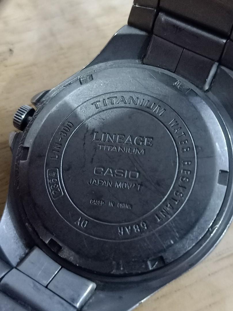 Casio lineage titanium, Men's Fashion, Watches & Accessories, Watches ...