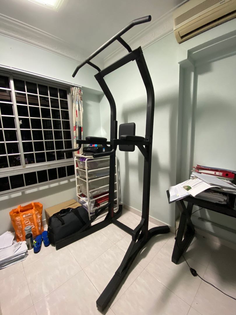 DECATHLON pull up and dips station, Sports Equipment, Exercise ...