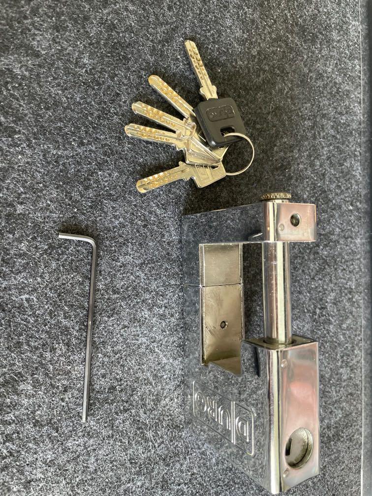 Duro lock with 5 keys, Furniture & Home Living, Security & Locks, Locks ...