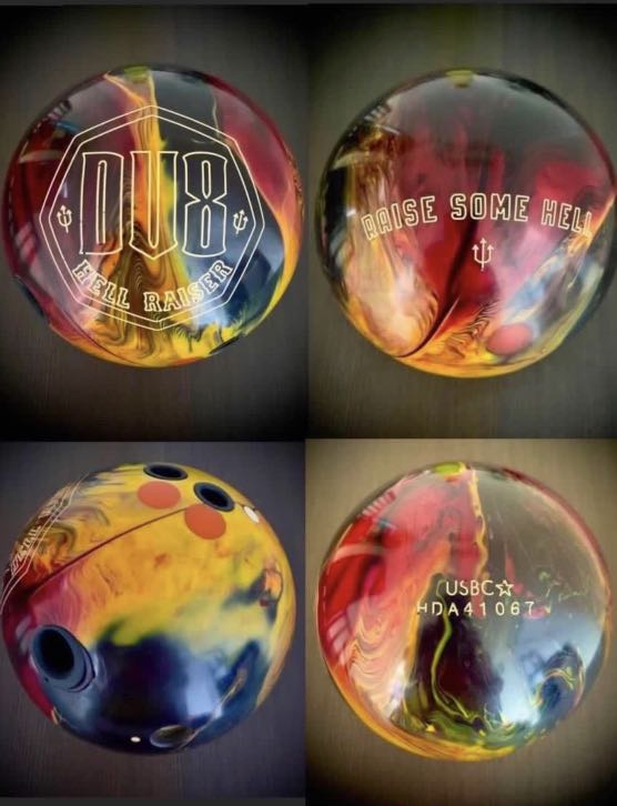DV8 Hellraiser / Hell Raiser 15lbs Bowling Ball, Sports Equipment ...