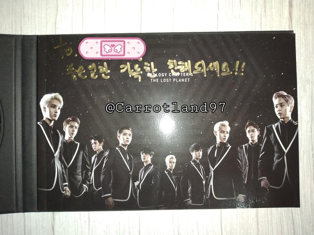 EXO Exology Chapter 1: The Lost Planet Signed Tour DVD, Hobbies & Toys ...