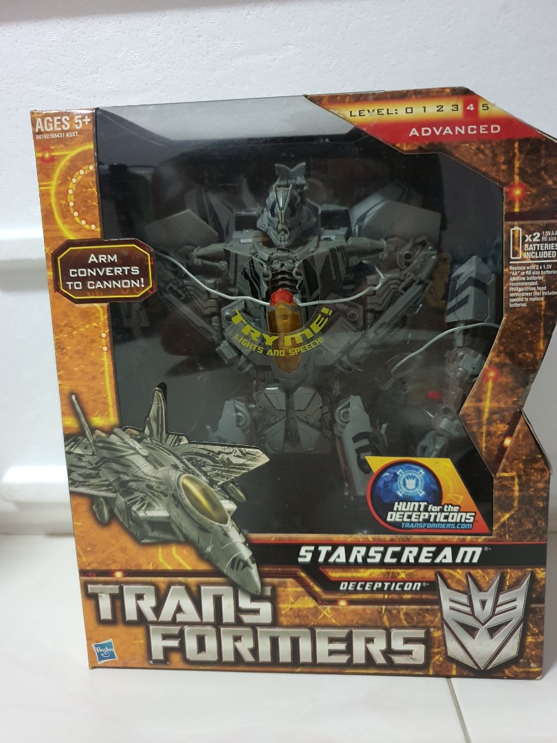 Hasbro Original Transformer Leader Class Starscream From ROTF., Hobbies ...