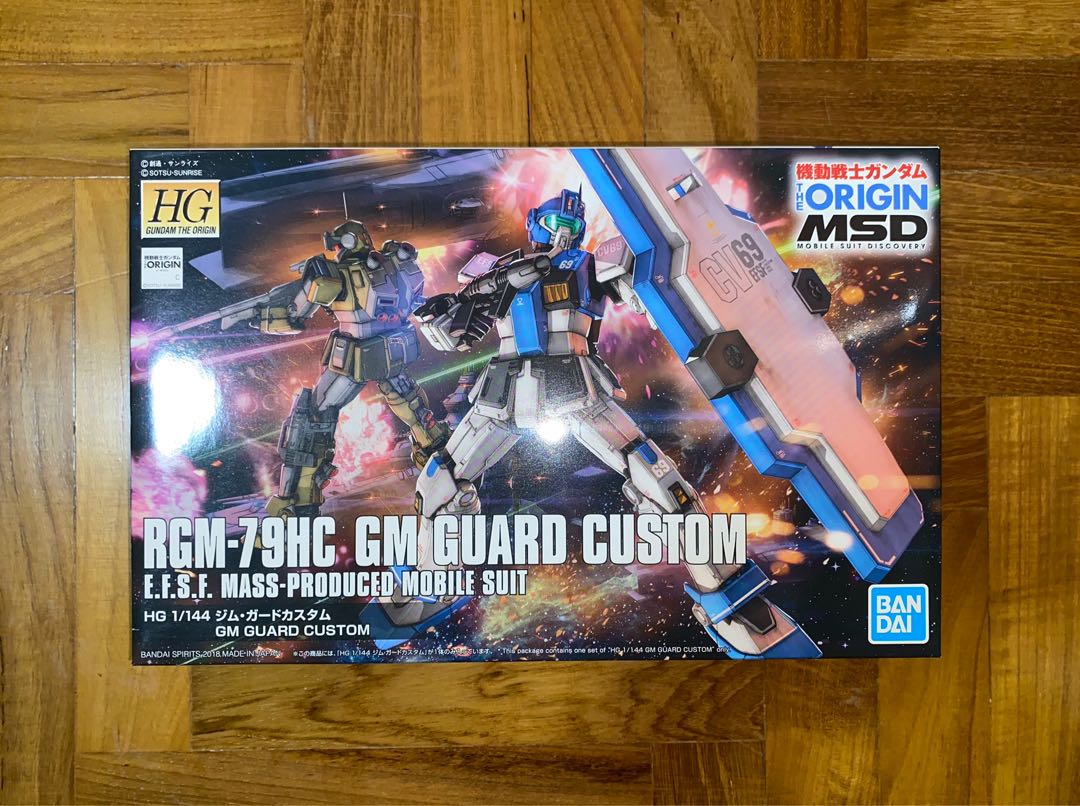 HG GM Guard Custom Gundam The Origin Gunpla, Hobbies & Toys, Toys ...