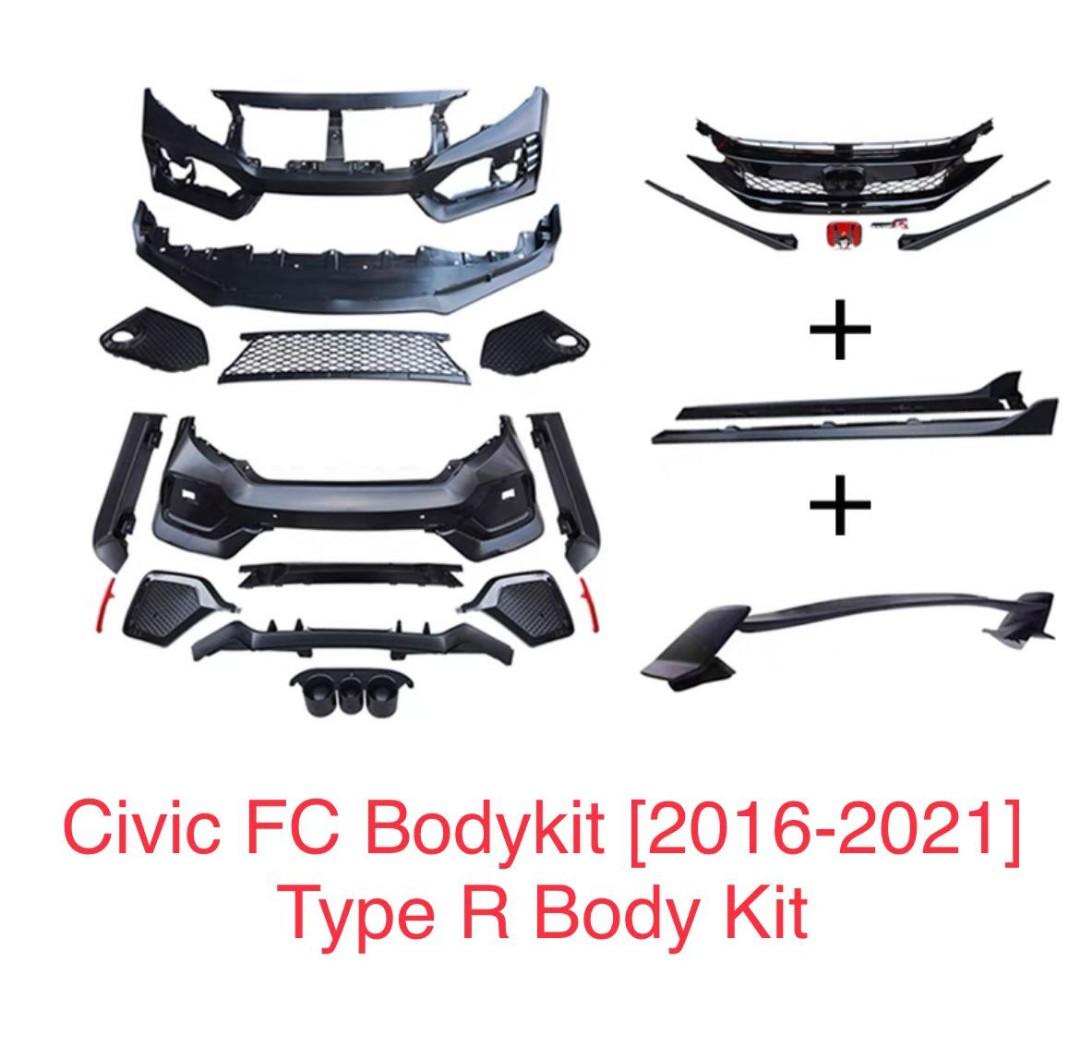Honda Civic FC Type R Pre Facelift Bodykit / Body kit - FC5, FC1, FK8 ...