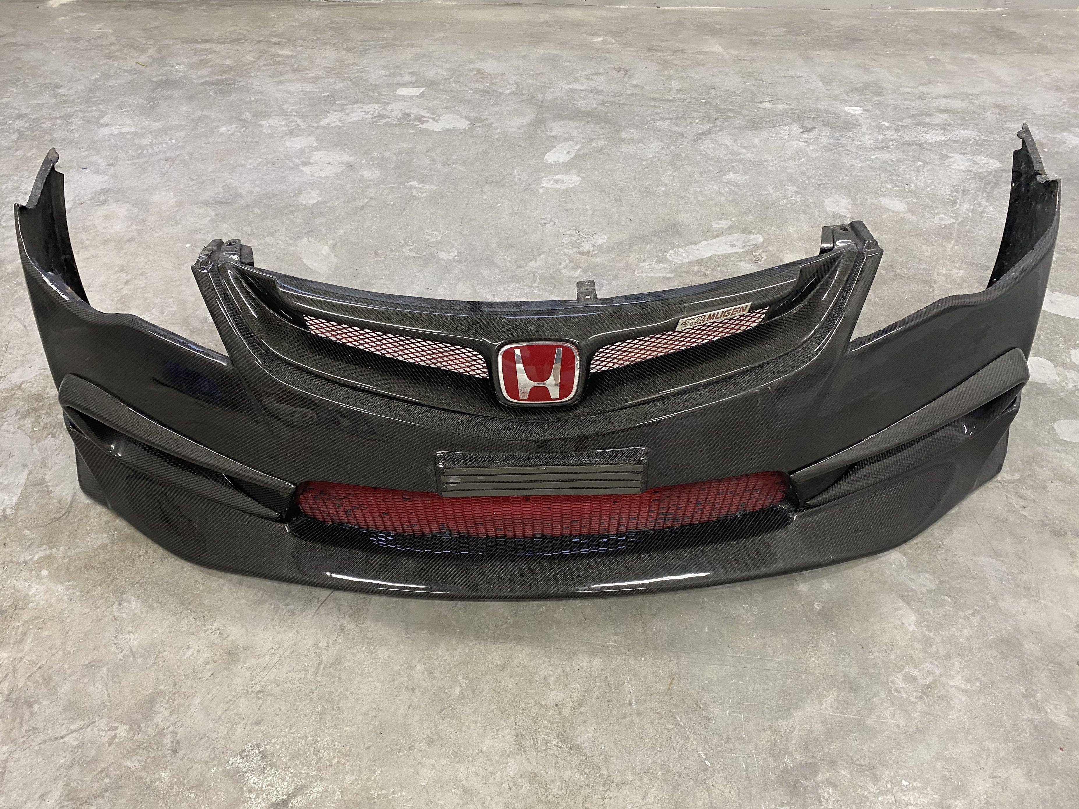 Honda Civic FD2R Carbon Fibre Front Bumper, Car Accessories ...