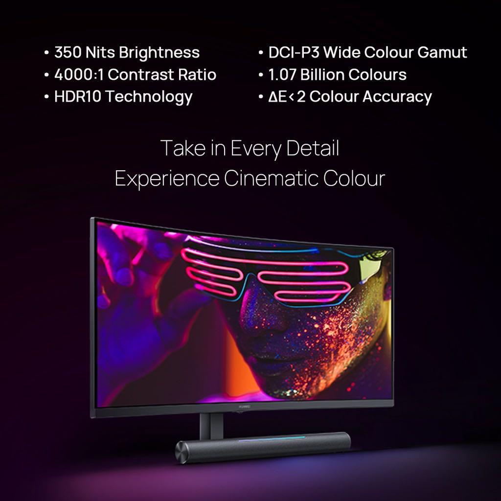 HUAWEI MateView GT 34" Ultrawide 3440 x 1440 WQHD Curved Monitor 165hz ...
