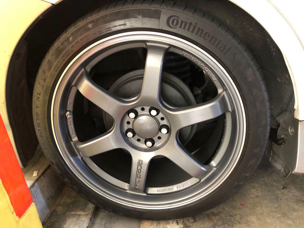 Japan Sport Rim Prodrive GC06H 18X8J 5X100, Car Accessories, Tyres ...
